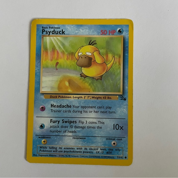 Pokemon | Toys | Pokemon 999 Vintage Set Psyduck 5362 | Poshmark